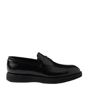 Prada Brushed Leather Loafers