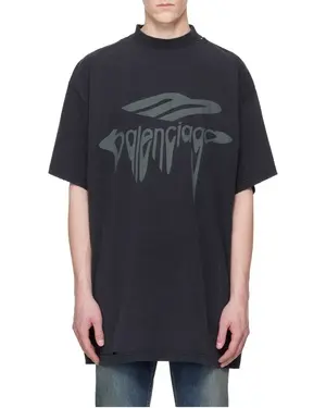 Balenciaga 3b Liquefied Oversized T-shirt