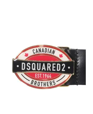 Dsquared2 Logo Plaque Buckled Belt