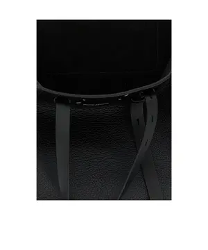 MAISON MARGIELA Vertical Logo Detailed Tote Bag