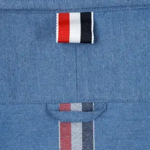 Thom Browne Striped Detail Shirt - Blue