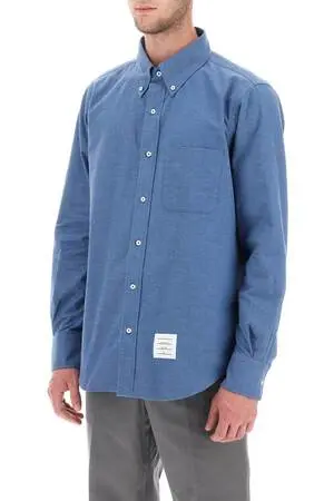 Thom Browne Striped Detail Shirt - Blue