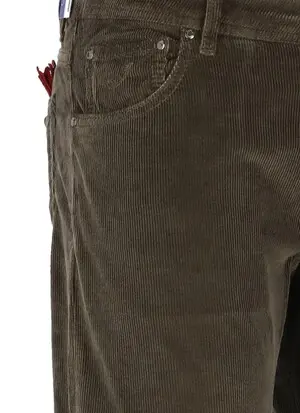Jacob Cohen Logo Patch Low-rise Corduroy Trousers