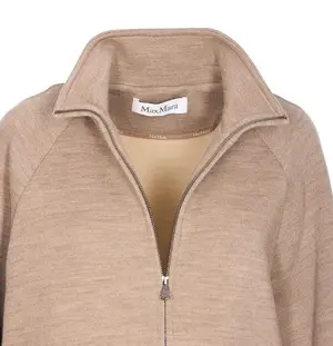 Max Mara Frine High-neck Zipped Sweatshirt - No