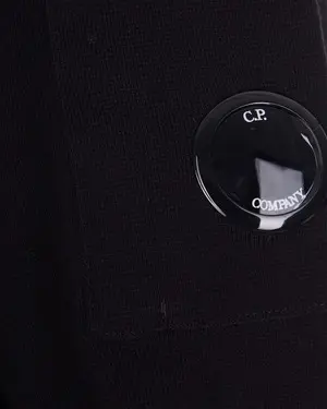C.P. COMPANY Crewneck Sweatshirt With Lens Detail - Black