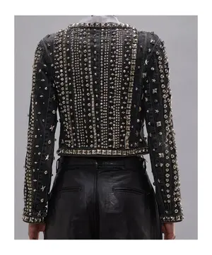 R13 Embellished Cropped Jacket