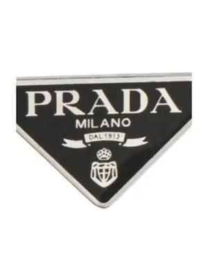 Prada Triangle Logo Hair Clip Set