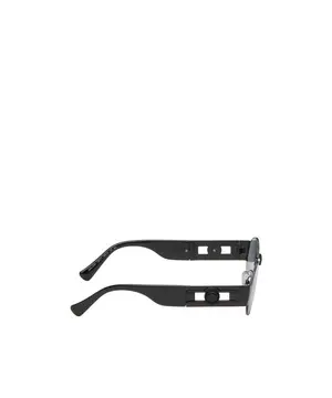 Versace Oval Frame Sunglasses - Gray