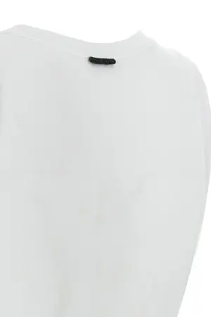 Brunello Cucinelli Ribbed Cotton Tank Top - White