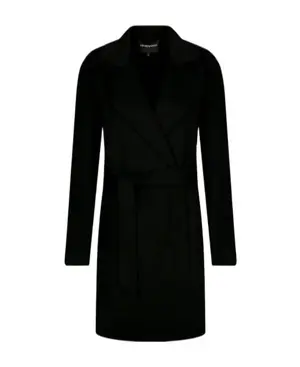Emporio Armani Long-sleeved Belted Coat
