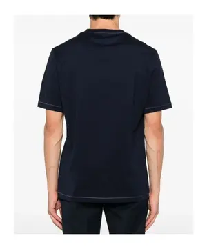 Brunello Cucinelli Logo Embroidered Crewneck T-shirt
