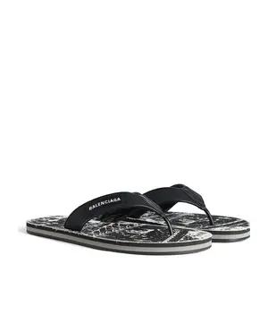 Balenciaga Sunset Thong Flat Sandals