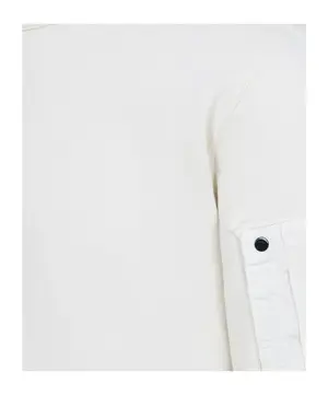 Stone Island Logo Patch Crewneck Sweatshirt - Ivory