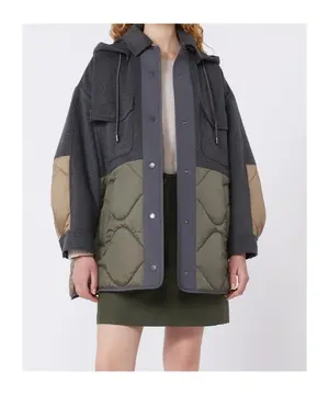 Max Mara Ossola Hooded Quilted Coat - Black