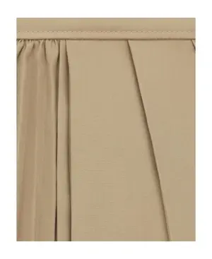 Dior Pleated Gabardine Short Skirt