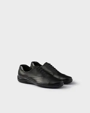 Prada Round Toe Lace-up Sneakers