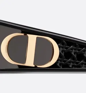 Dior Mask Frame Sunglasses With Gold Cd Logo - Black