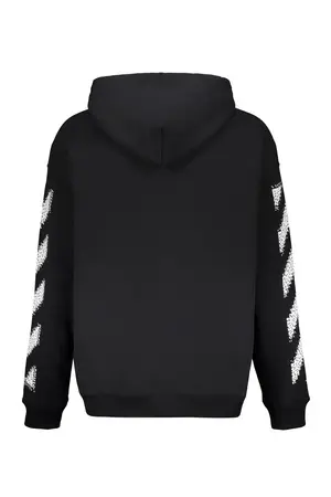 Off-White Logo Print Hoodie - Black