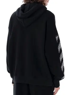 Off-White Logo Print Hoodie - Black