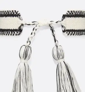 Dior Logo Charm Bracelets With Mother-of-pearl Accents - Black