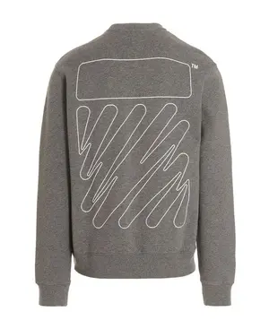 Off-White Diag Outline Logo-print Sweatshirt