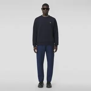 Burberry Monogram Appliqué Cotton Sweatshirt