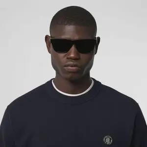 Burberry Monogram Appliqué Cotton Sweatshirt