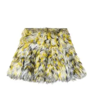 DIESEL® Fluffy Jacquard Knit Mini Skirt - Nude