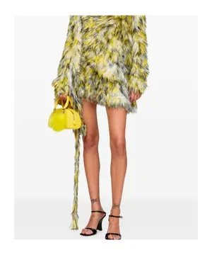 DIESEL® Fluffy Jacquard Knit Mini Skirt - Nude