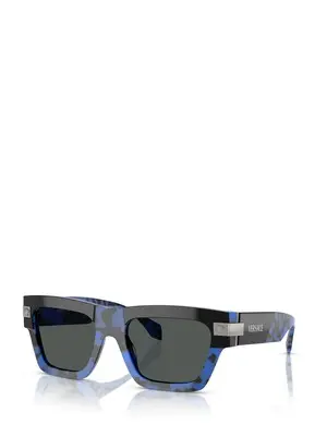 Versace Rectangle-frame Sunglasses - Black