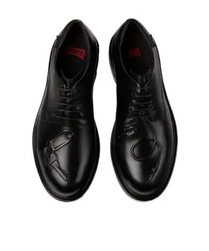 Camper Leather Lace-up Shoes With Key Detailing