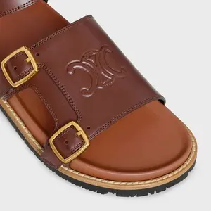 Celine Mino Sandal In Calfskin With Adjustable Buckles