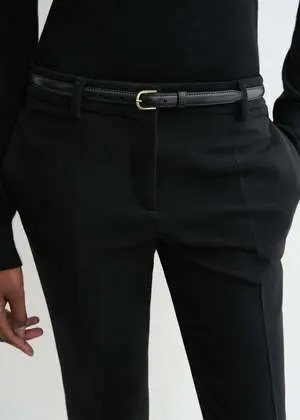 TOTEME Low Rise Slim Cut Trousers