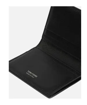 TOM FORD Logo Folding Card Holder - Black