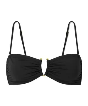NILI LOTAN Embellished Bikini Top - Black