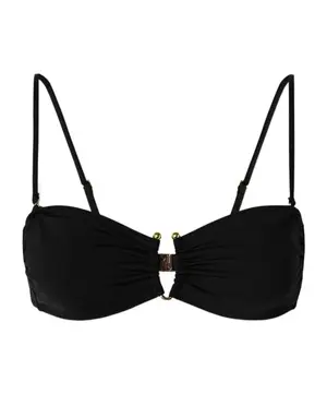 NILI LOTAN Embellished Bikini Top - Black