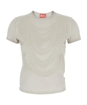 DIESEL® T-nekka T-shirt With Embossed Design