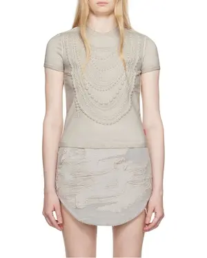 DIESEL® T-nekka T-shirt With Embossed Design