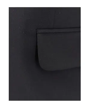 MAISON MARGIELA Collarless Blazer - Black