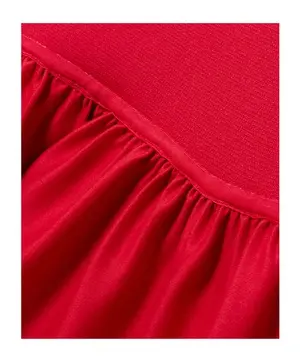 TOTEME Twinflower Gathered Midi Dress - Red