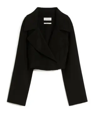 Cropped Jackets with Notched Lapels