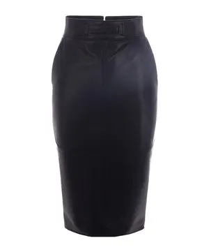 Elisabetta Franchi High-waist Embossed Logo Pencil Skirt