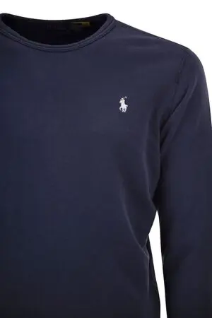 Polo Ralph Lauren Embroidered Logo Crewneck Sweatshirt - Navy