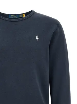 Polo Ralph Lauren Embroidered Logo Crewneck Sweatshirt - Navy