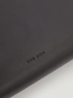 THE ROW Curved Leather Clutch