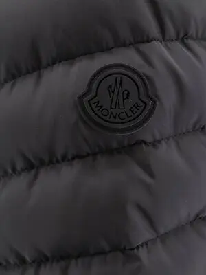 Moncler Grange Diagonal-quilted Short Down Jacket - Black