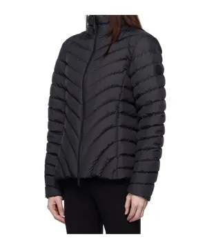 Moncler Grange Diagonal-quilted Short Down Jacket - Black