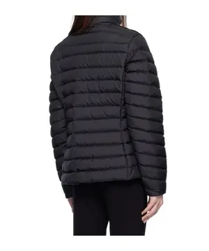 Moncler Grange Diagonal-quilted Short Down Jacket - Black