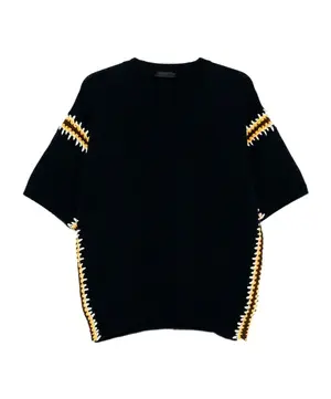 Prada Embroidered Cotton T-shirt