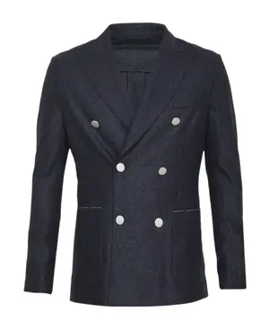 TONELLO Double-breasted Flannel Jacket